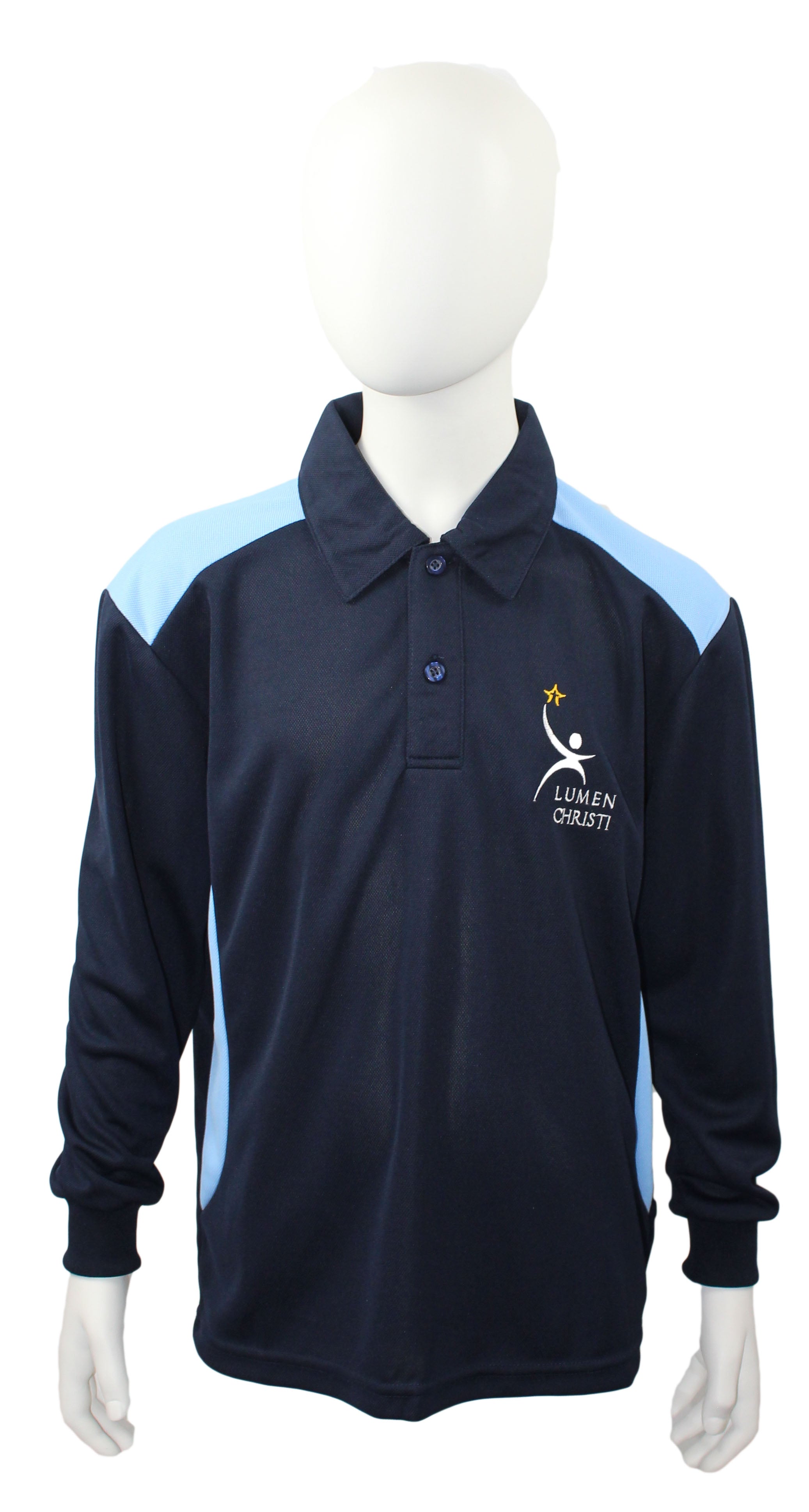 LUMEN CHRISTI PRIMARY LONG SLEEVE SPORTS POLO – DCS Uniforms