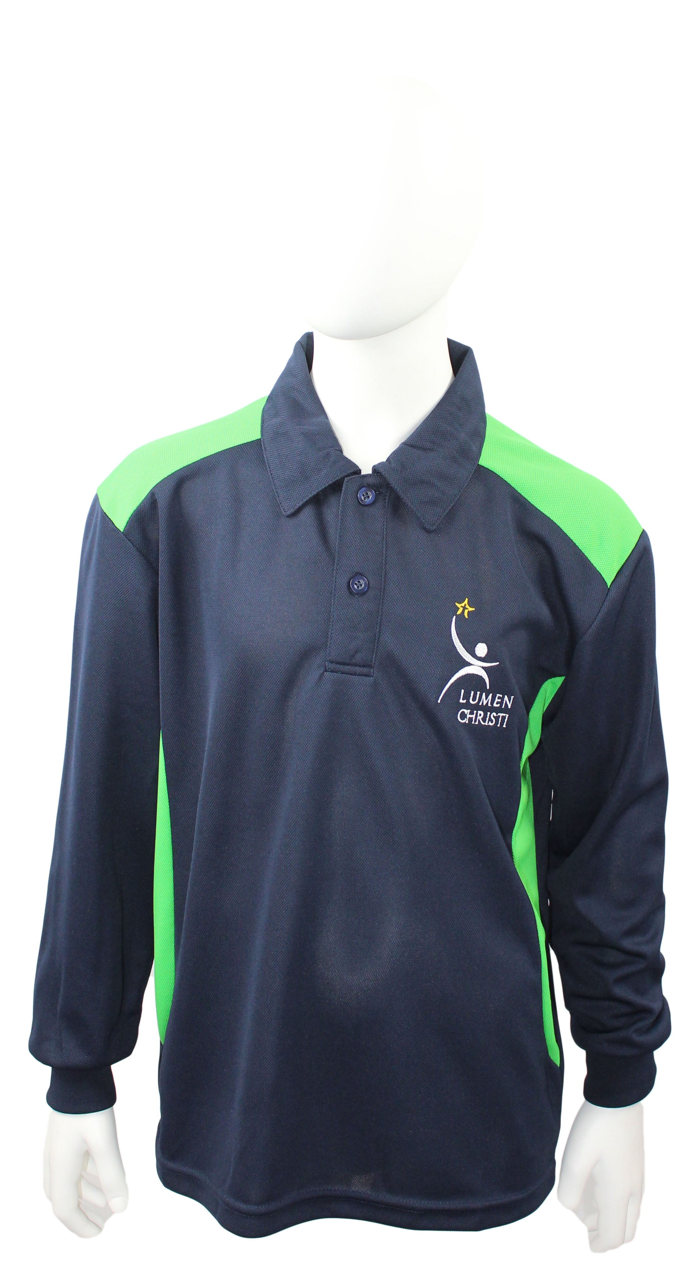 LUMEN CHRISTI PRIMARY LONG SLEEVE SPORTS POLO – DCS Uniforms